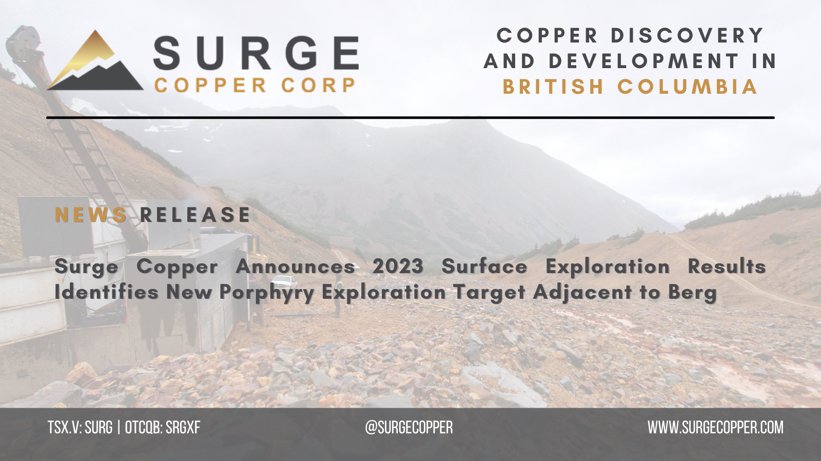 Surge Copper Corp. | Surge Copper Announces 2023 Surface Exploration ...