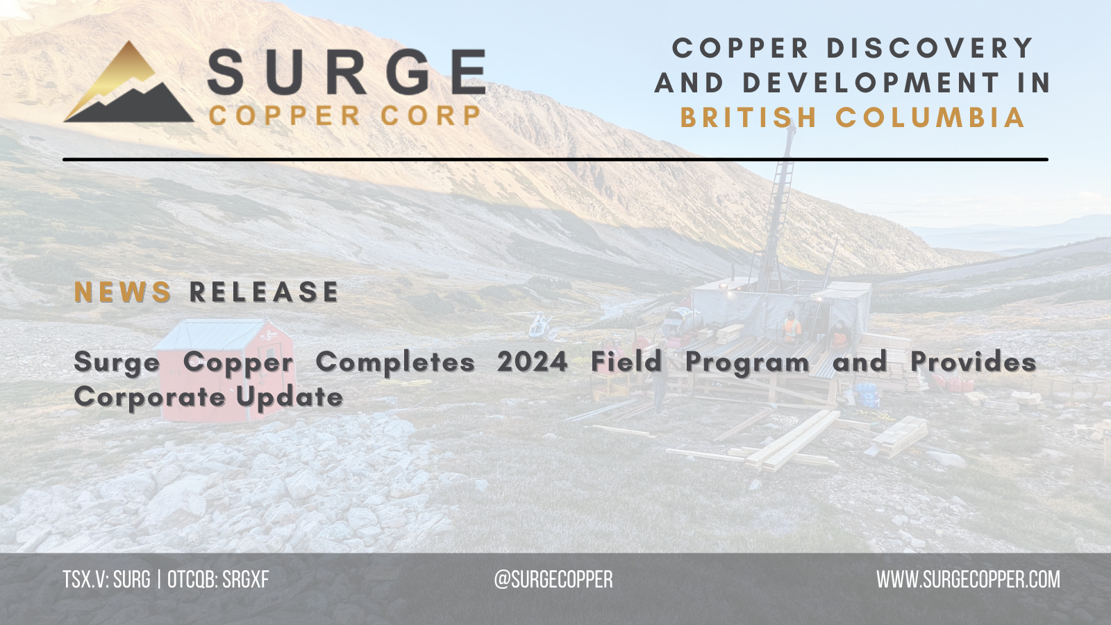 Surge Copper Corp. | Surge Copper Completes 2024 Field Program and ...